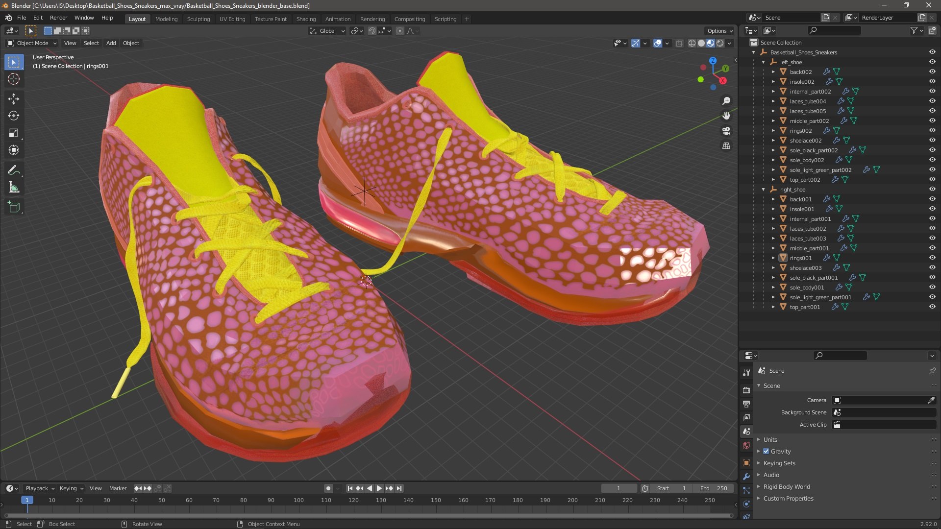 Basketball Shoes Sneakers 3D Model - TurboSquid 2191843