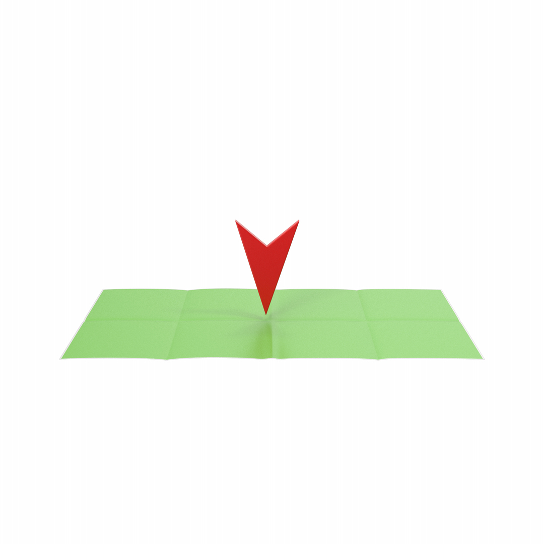 3D Map Paper And Arrow Pin Model - TurboSquid 2209671