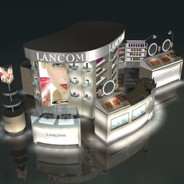 3d loreal lancome stand model