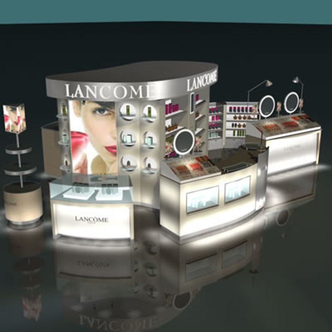 3d loreal lancome stand model