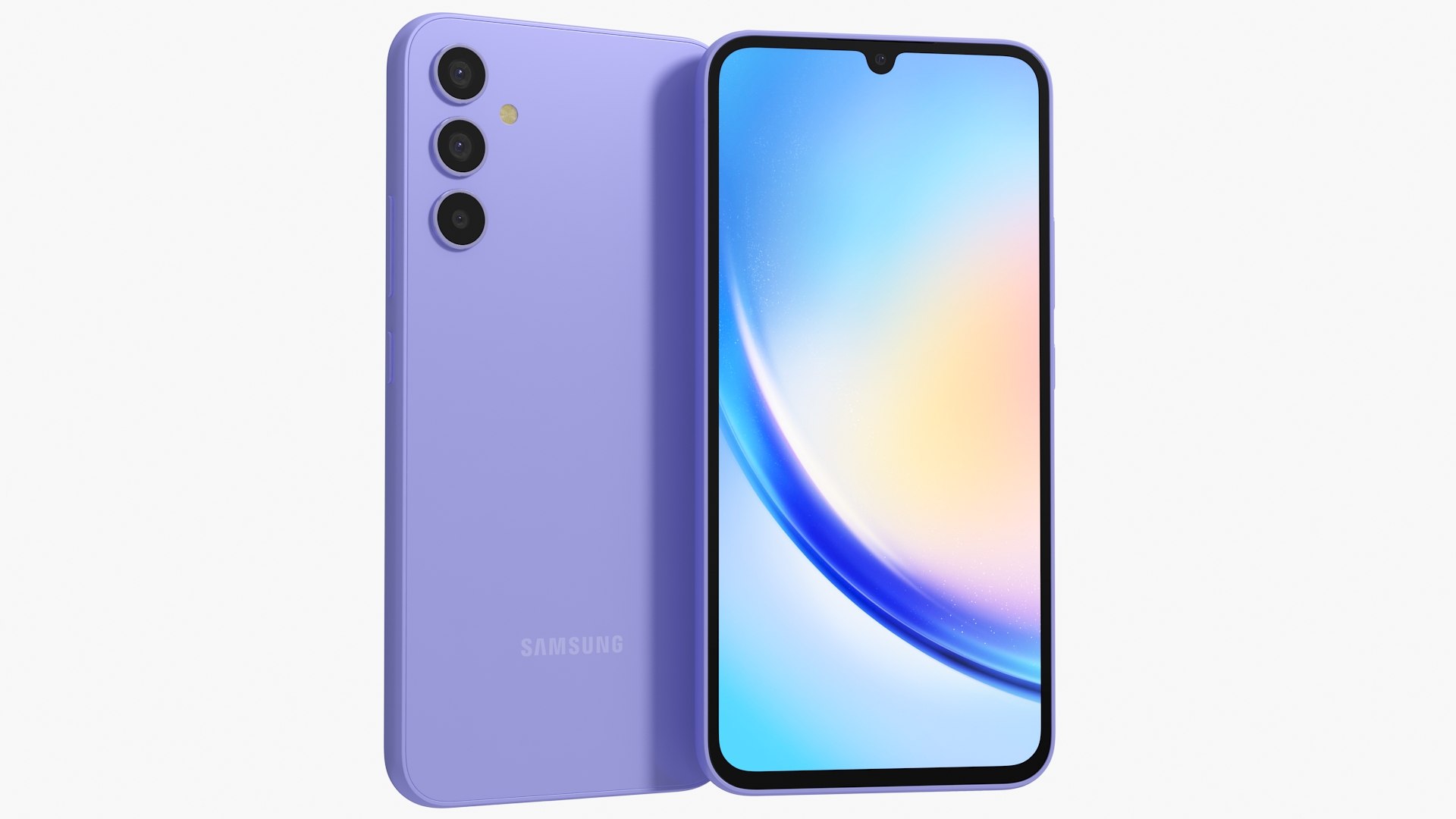 Samsung Galaxy A34 5G Violet 3D model - TurboSquid 2041468