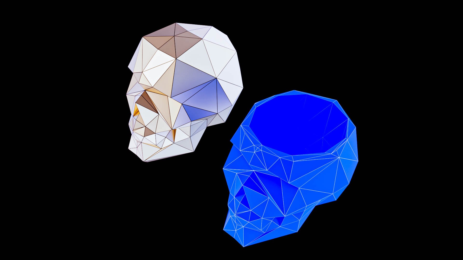 3D Skull Low Poly Stylisation model - TurboSquid 1963481