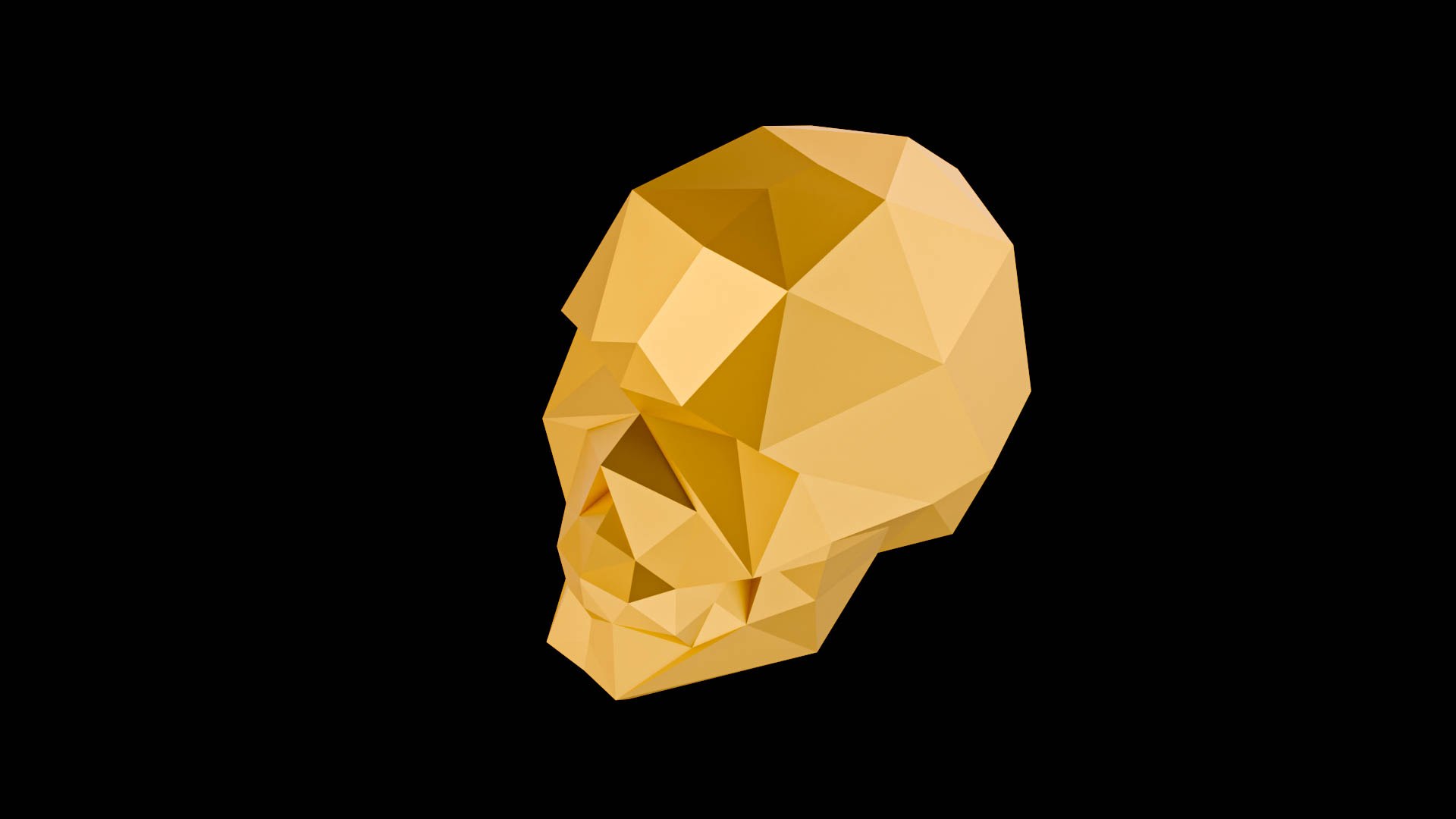 3D Skull Low Poly Stylisation model - TurboSquid 1963481