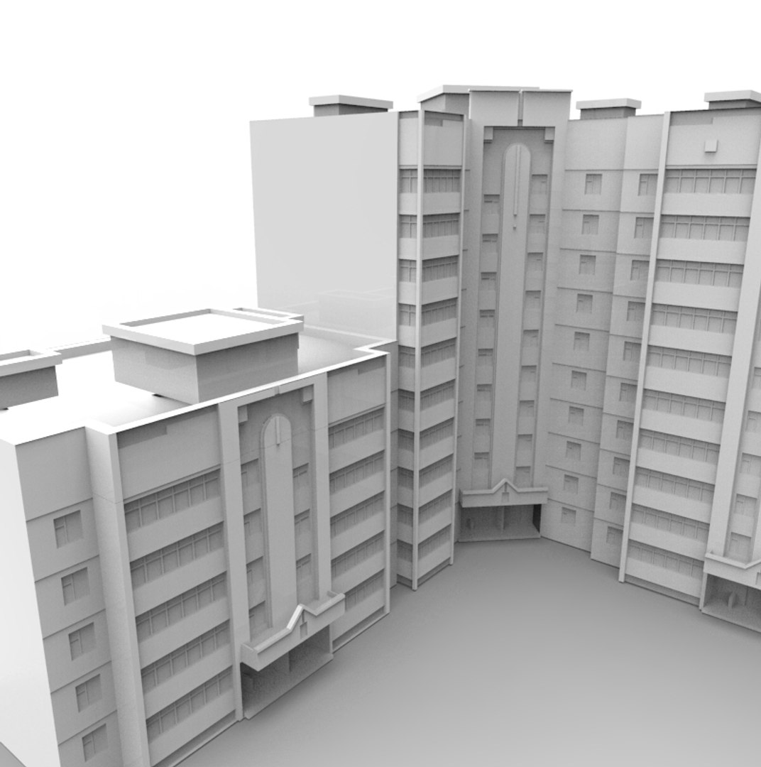3d Model Apartment Complex