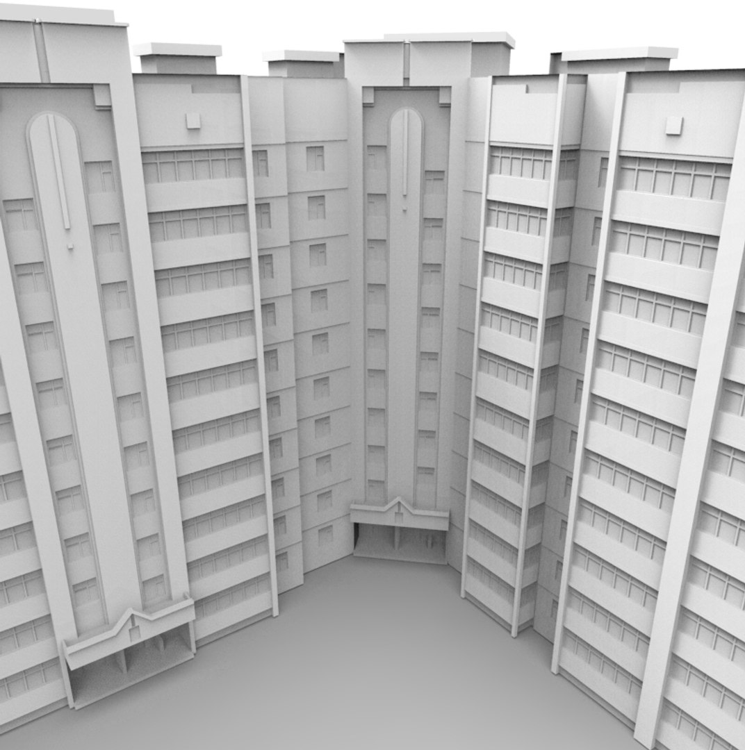 3d Model Apartment Complex