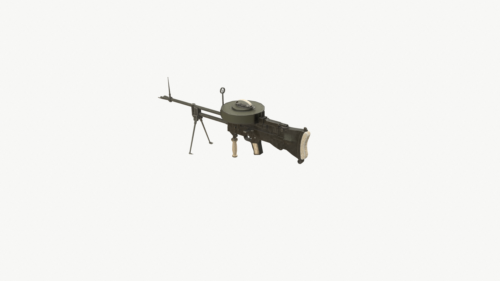 3D Machine Gun Vickers K Model - TurboSquid 2298295