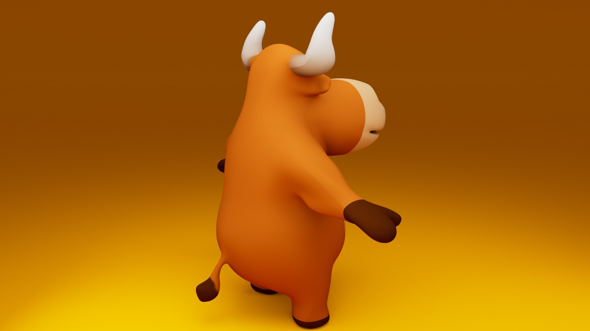 3D Stylized Cartoon Anthropomorphic Bull 3D Model - TurboSquid 2204496