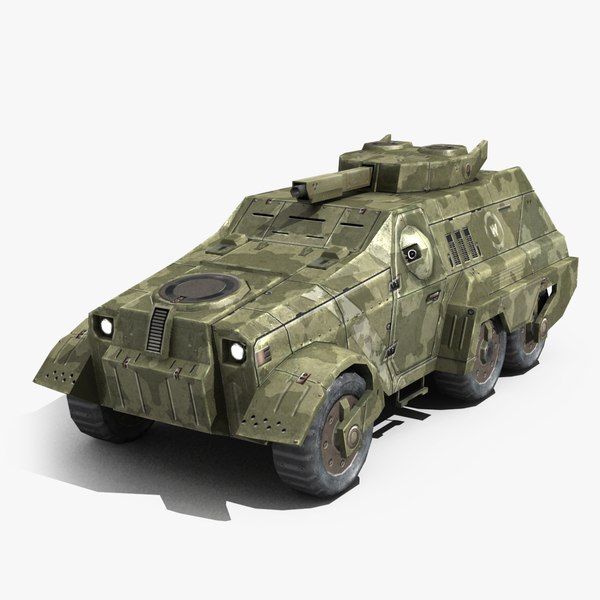 sci-fi apc 3d max