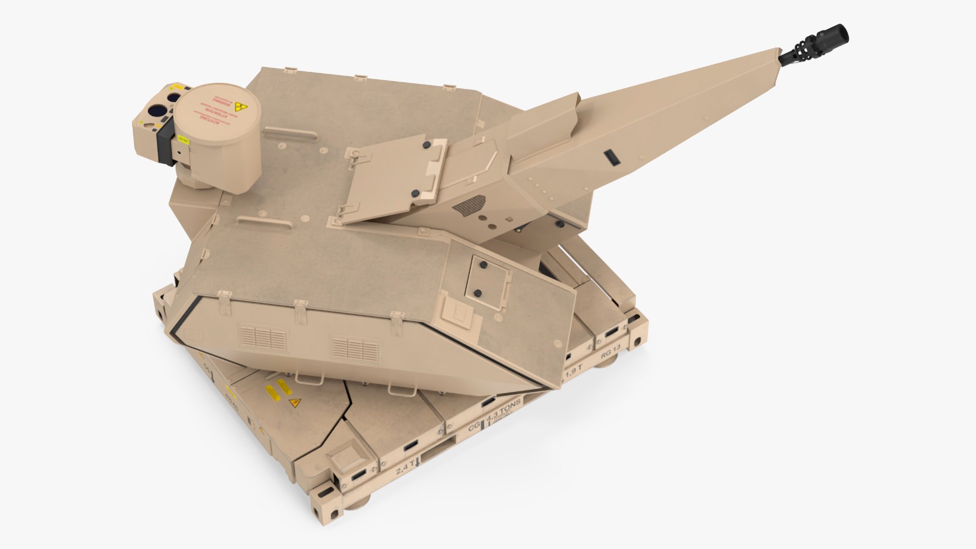 Air Defense System Skynex Sand Color Rigged 3D Model - TurboSquid 2201842