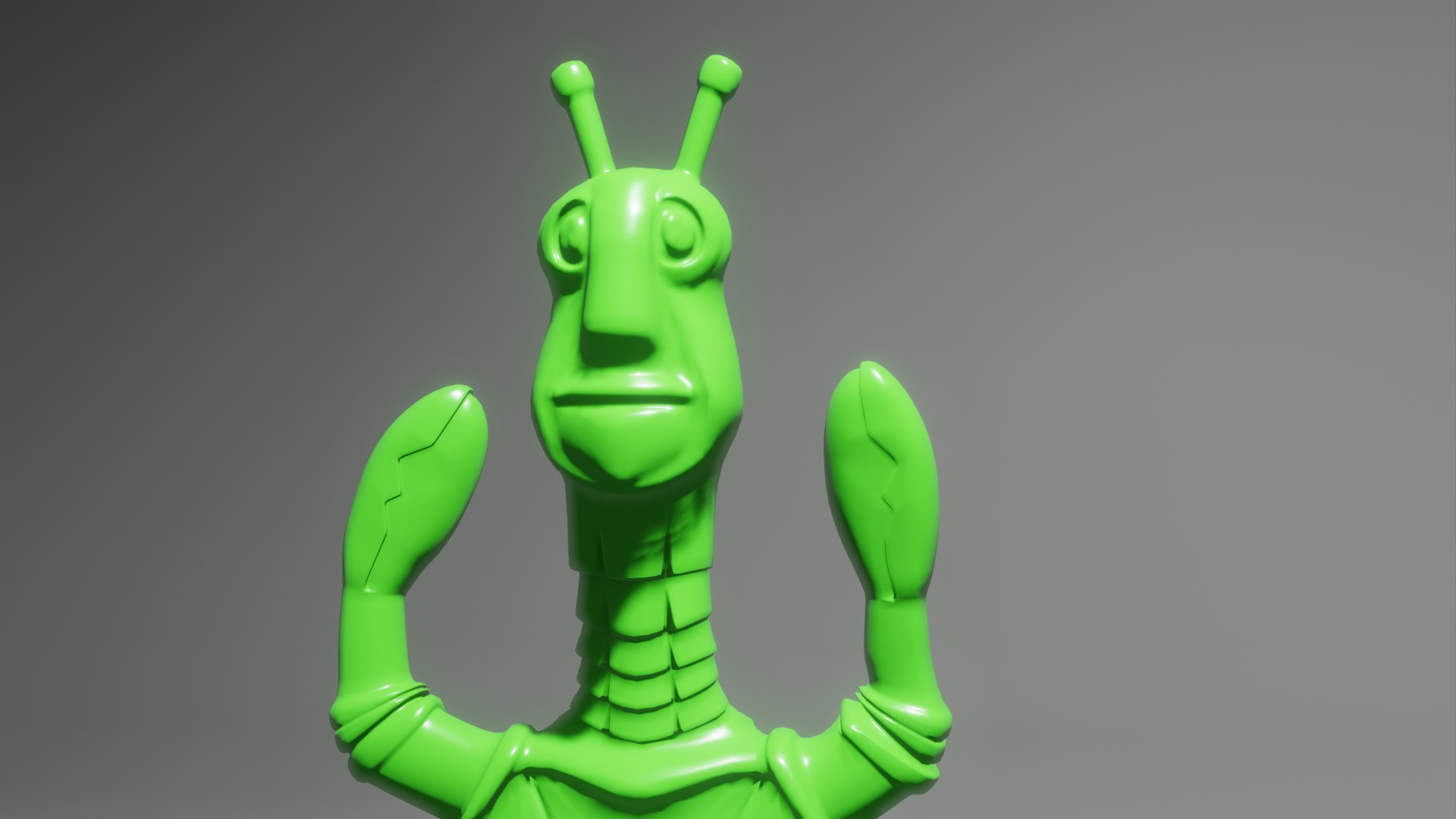 Retro Plastic Alien Figure 01 3D model - TurboSquid 1890805