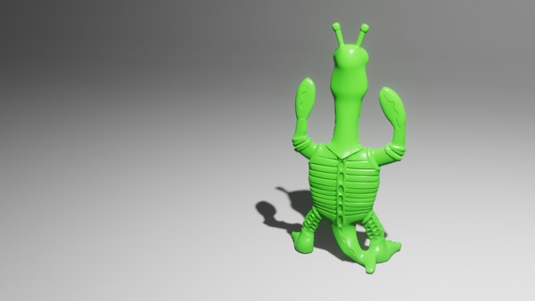 Retro Plastic Alien Figure 01 3D model - TurboSquid 1890805