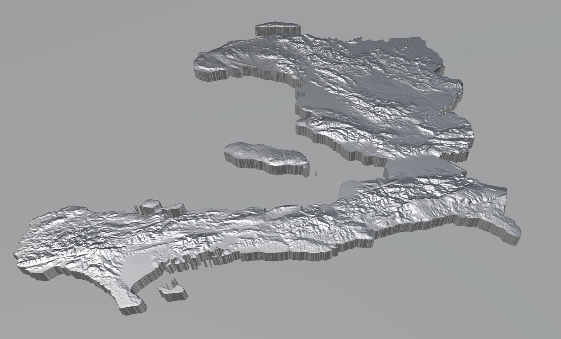 3D Haiti Ayiti Terrain Map - TurboSquid 2336075