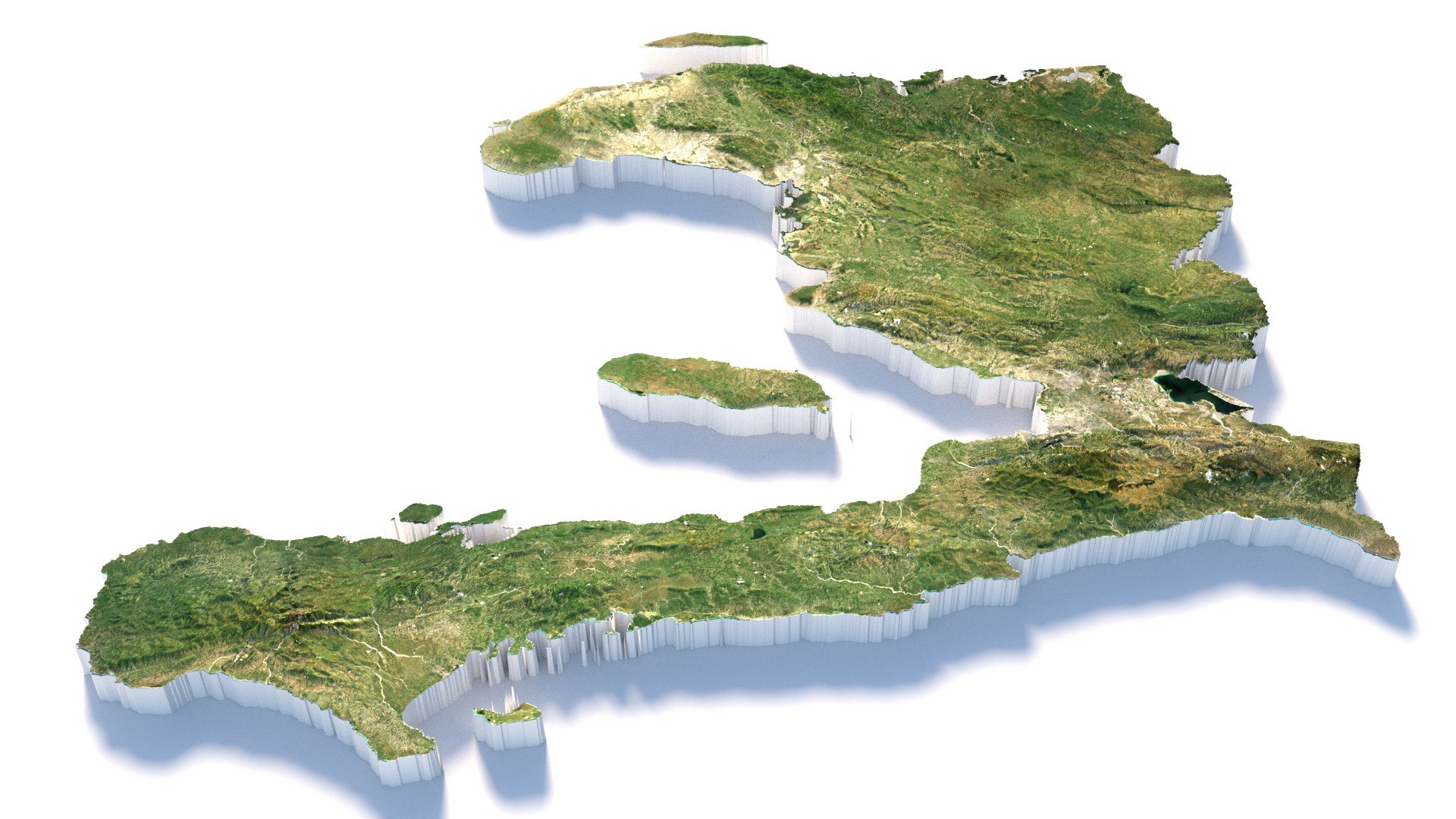 3D Haiti Ayiti Terrain Map - TurboSquid 2336075