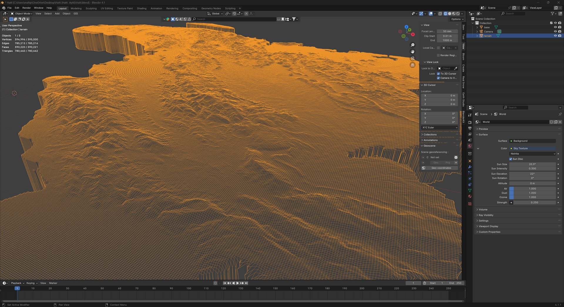 3D Haiti Ayiti Terrain Map - TurboSquid 2336075