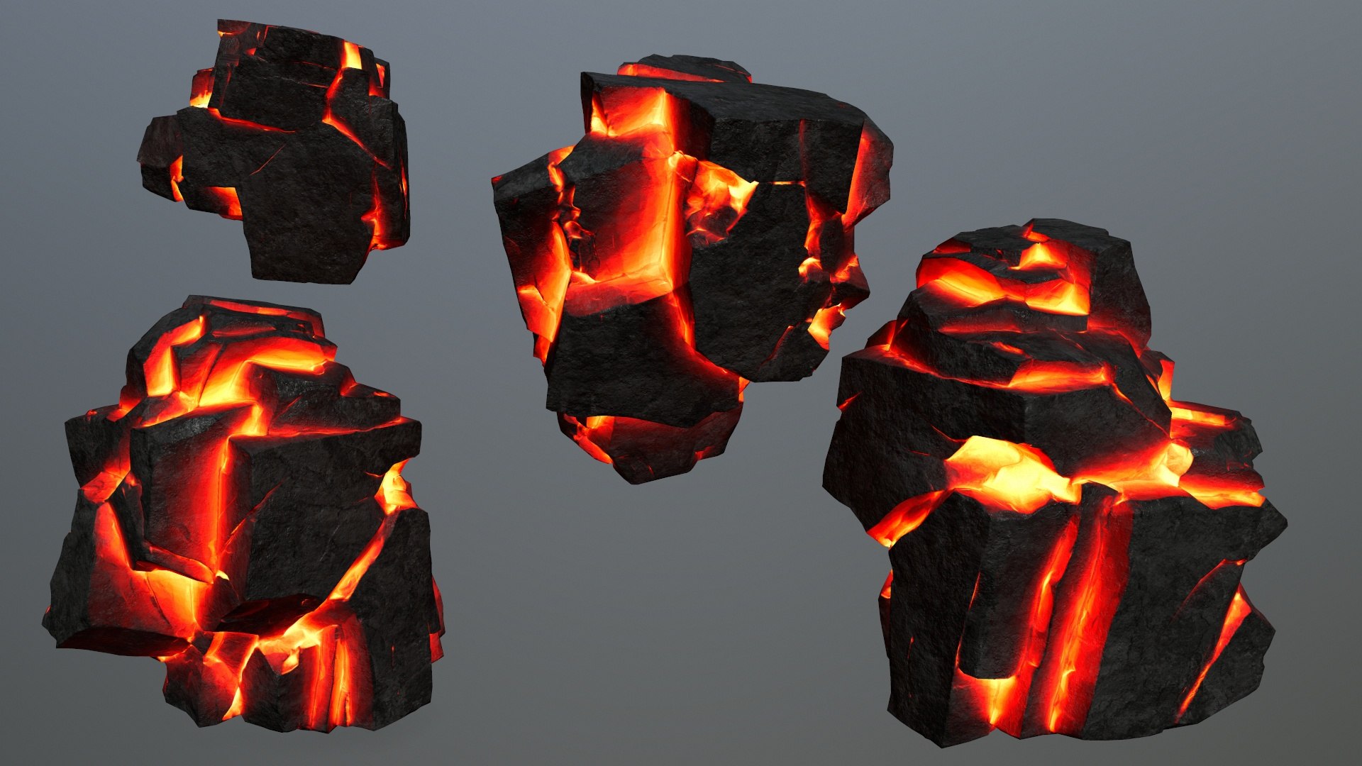 Lava Rocks Model - TurboSquid 2106072