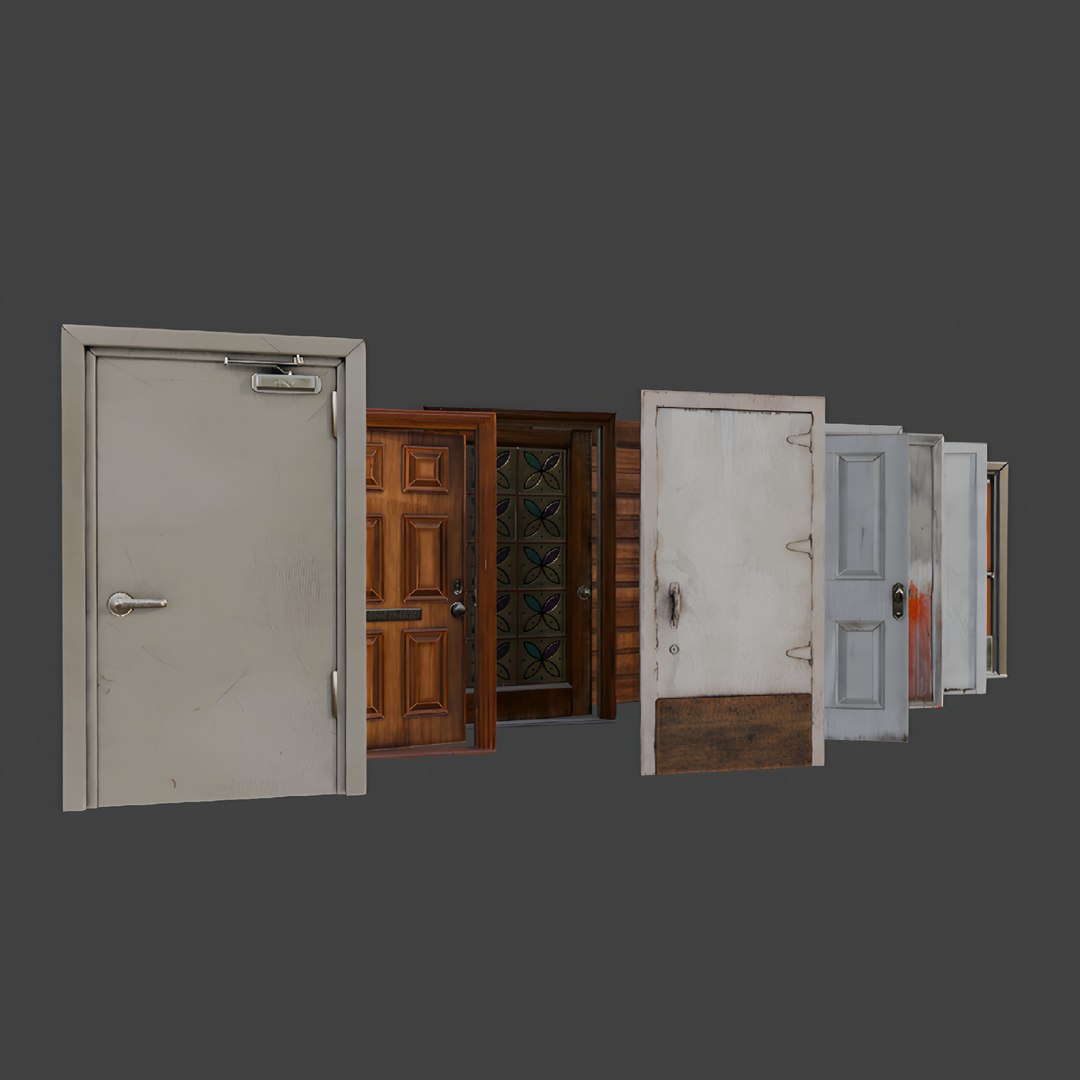 Doors Asset Pack 3D Model - TurboSquid 2283897