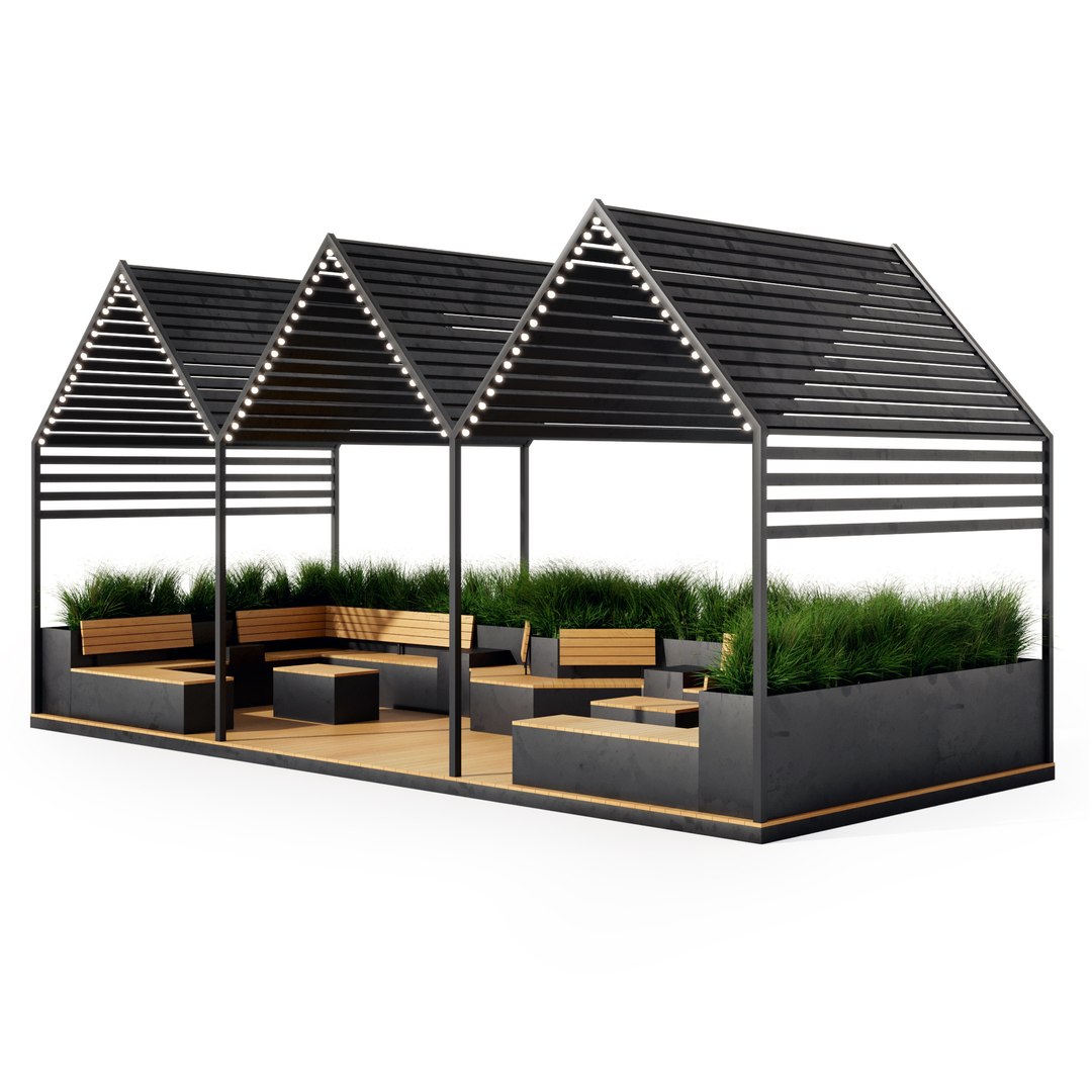 3D Model Gazebo Aira Village - TurboSquid 1824594