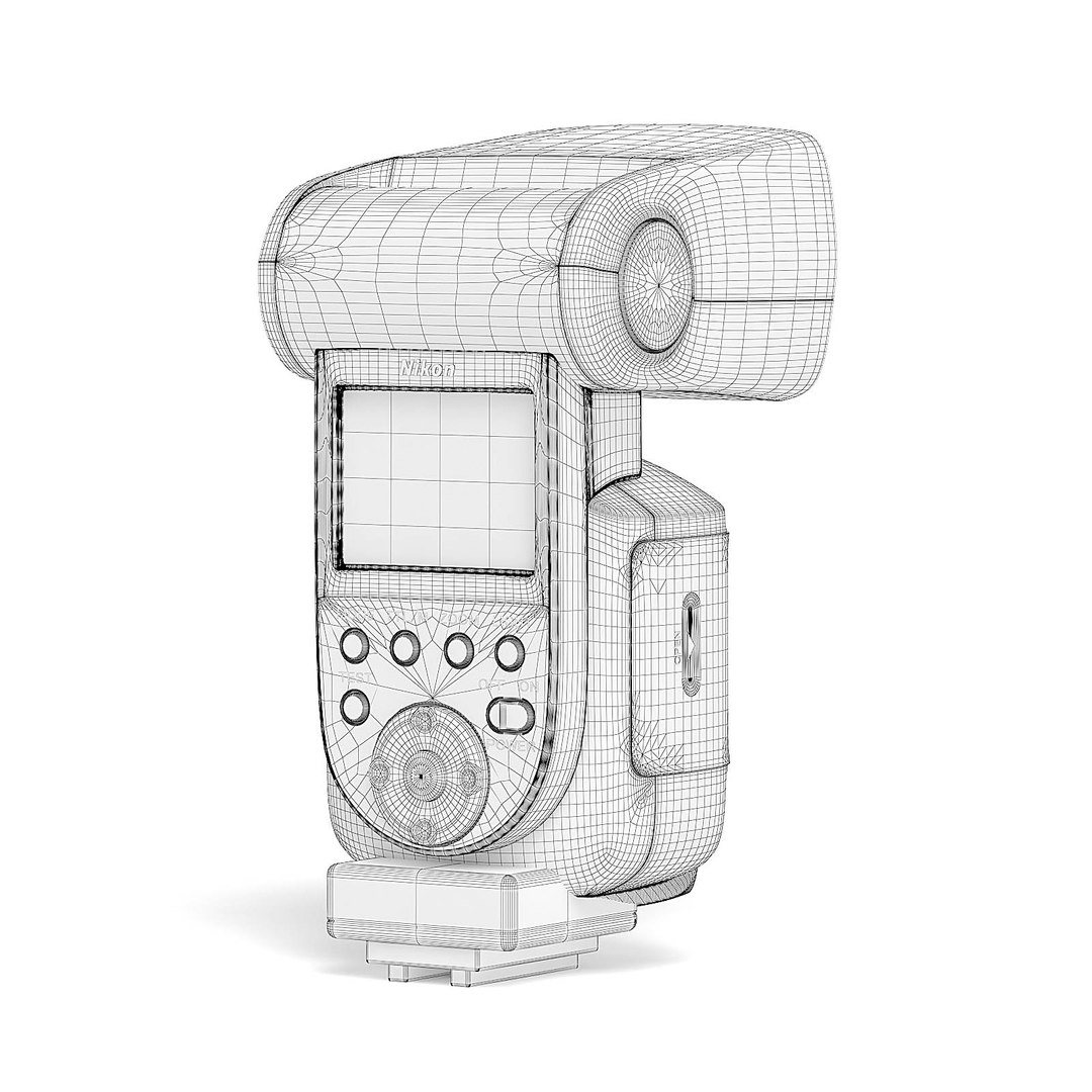 Camera Flash Lamp 3D Model - TurboSquid 1438438