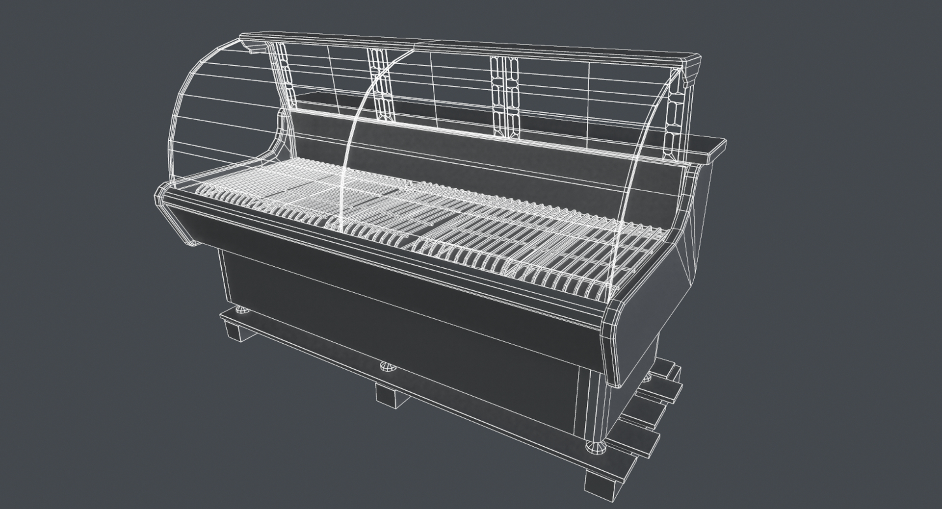 3D refrigeration showcase model - TurboSquid 1295806