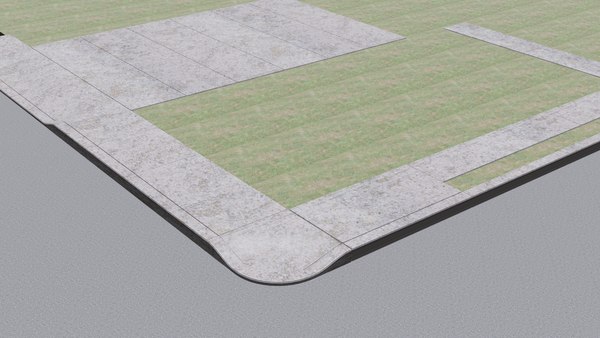 3D Curbs and Sidewalks Modular - TurboSquid 2011147