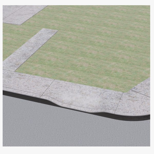 3D Curbs and Sidewalks Modular - TurboSquid 2011147