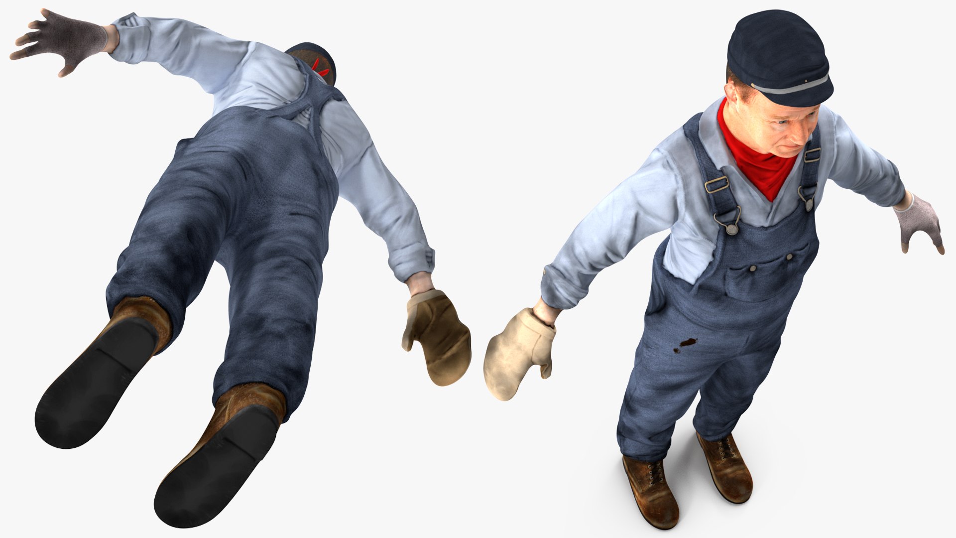 3D Train Conductor Character Rigged Model - TurboSquid 2224696