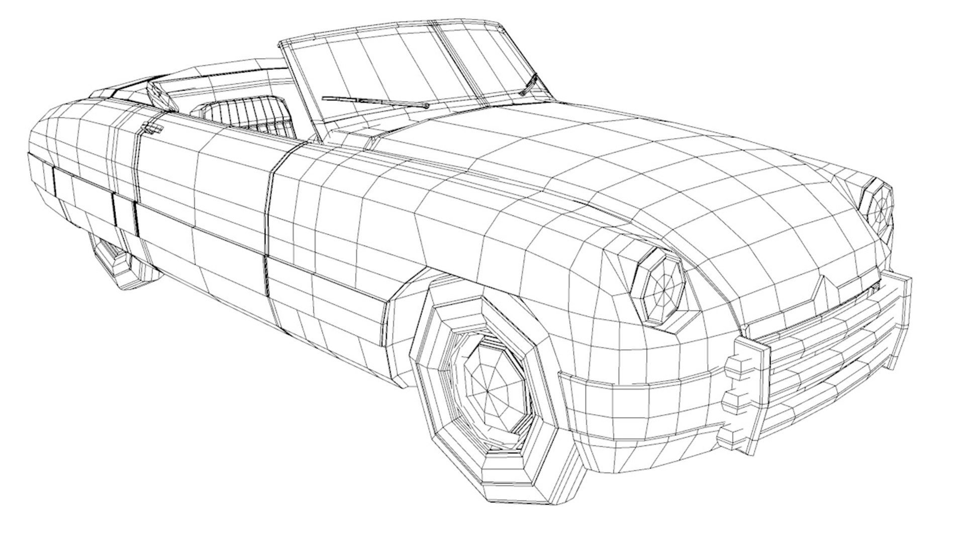 Convertible Kurtis 1949 3D Model - TurboSquid 1638676