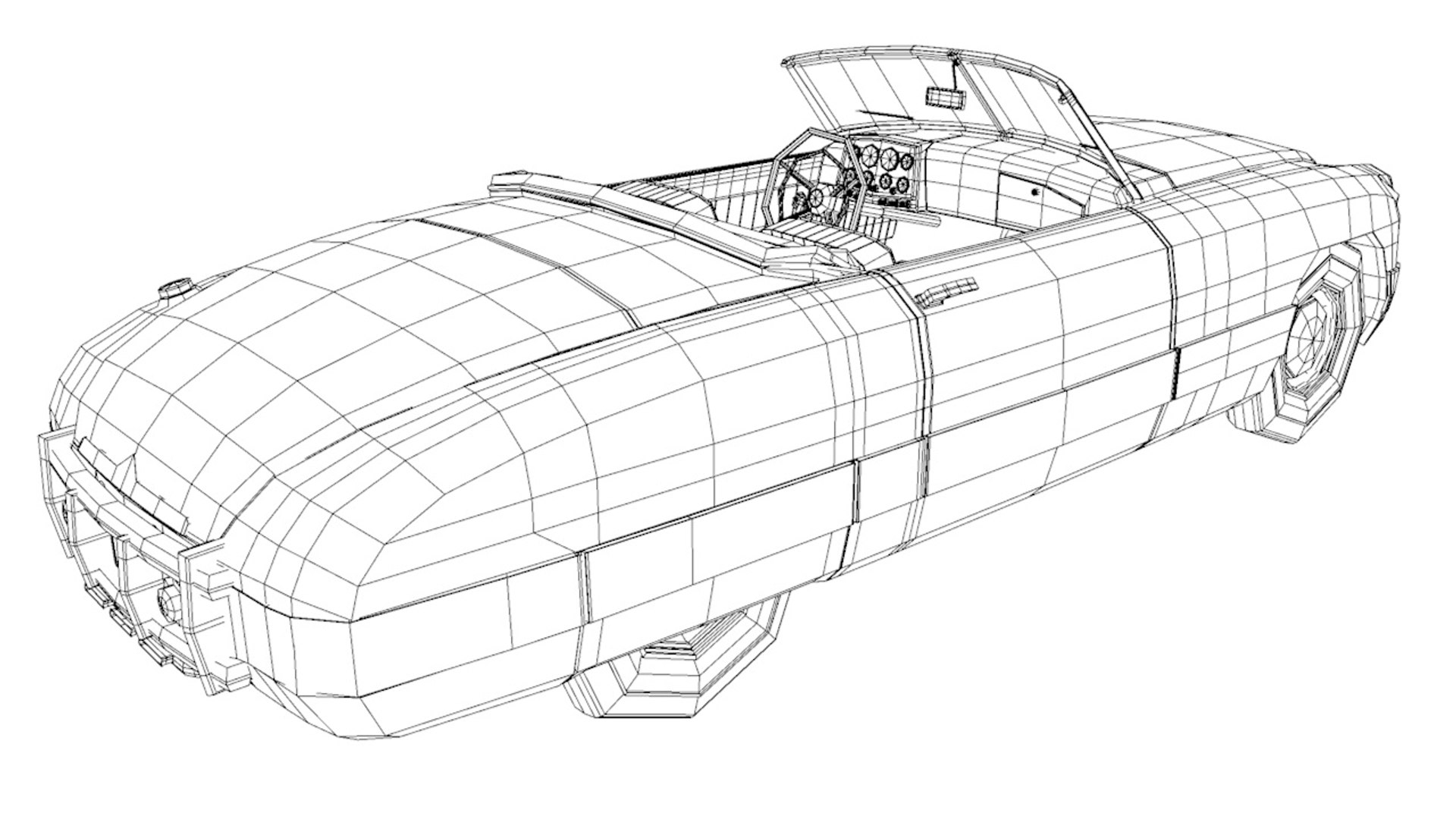 Convertible Kurtis 1949 3D Model - TurboSquid 1638676