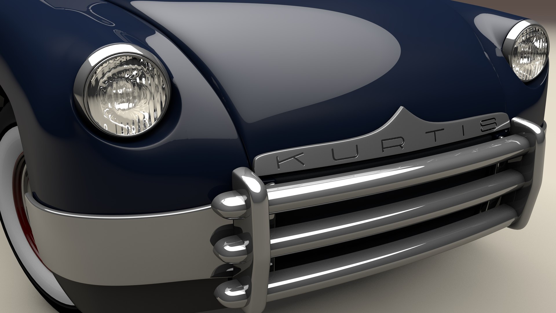 Convertible Kurtis 1949 3D Model - TurboSquid 1638676