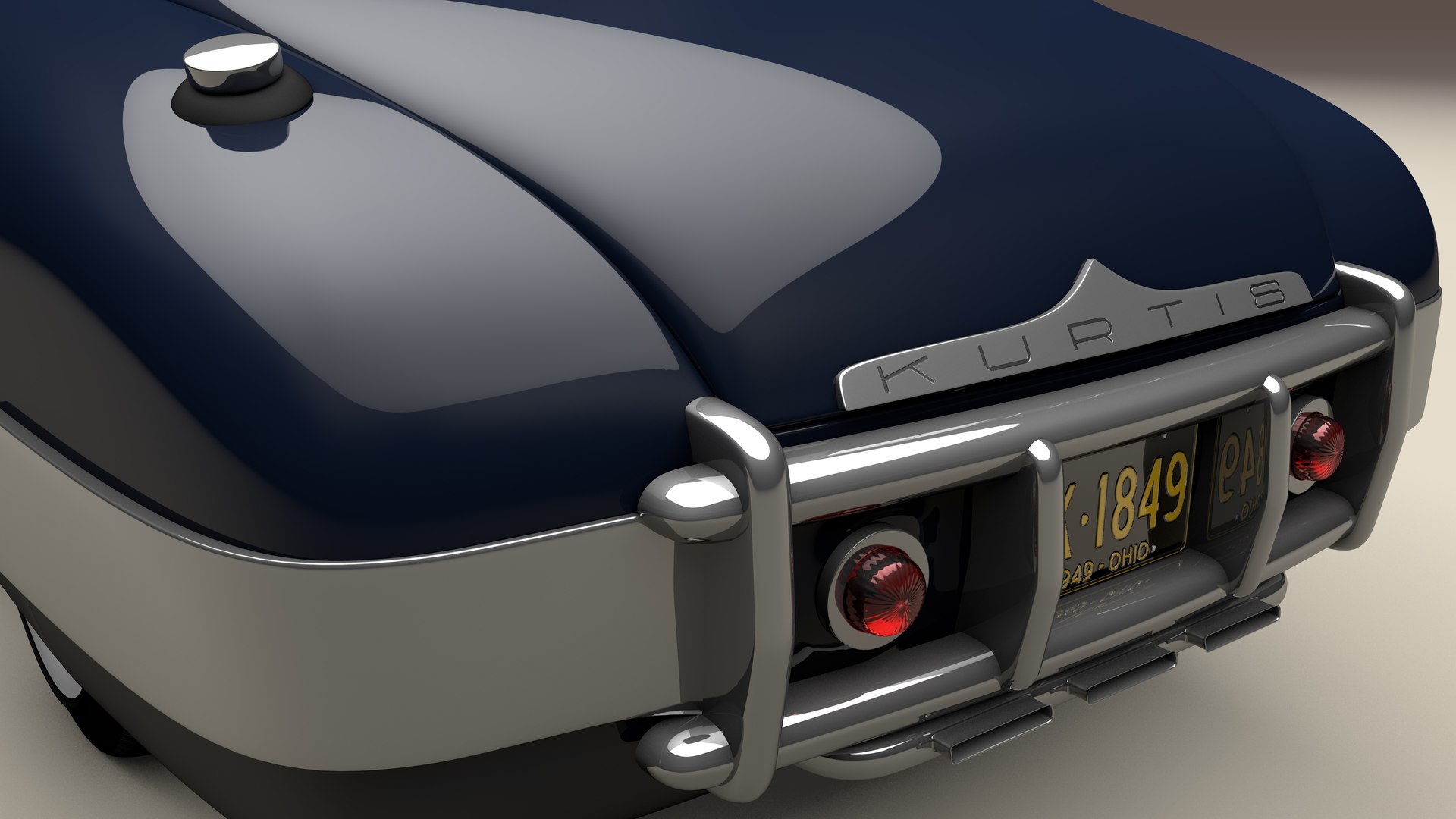 Convertible Kurtis 1949 3D Model - TurboSquid 1638676