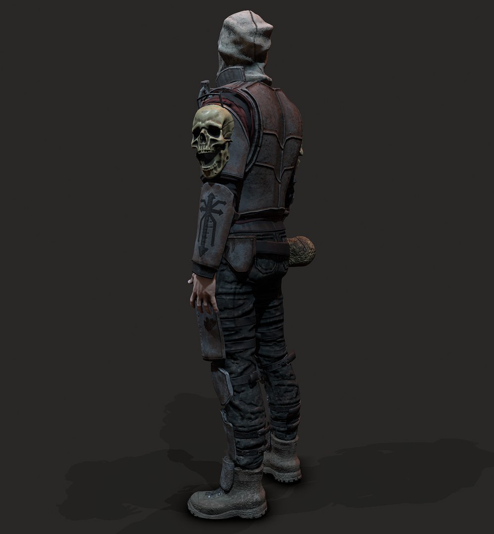 Wasteland Man 3D Model - TurboSquid 1879271