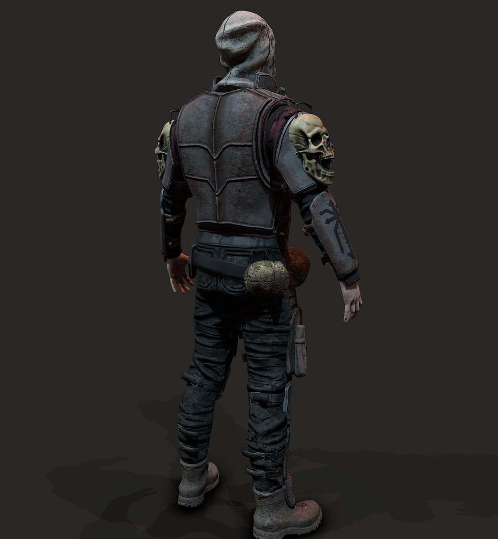 Wasteland man 3D model - TurboSquid 1879271