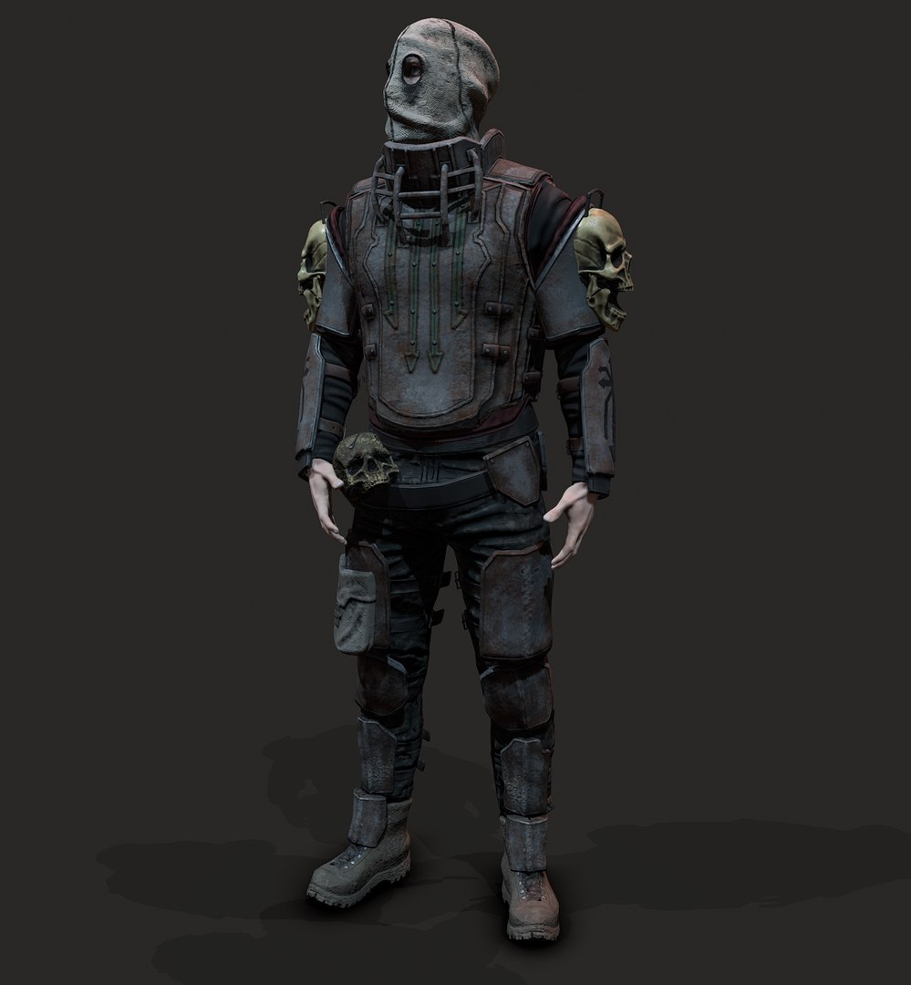 Wasteland man 3D model - TurboSquid 1879271