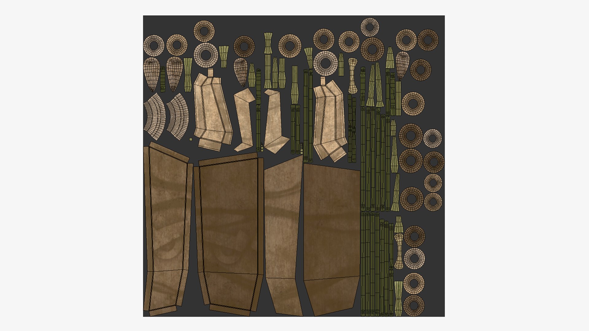 3D model Tribal Mask B03 - Full Wood - Costume Character Design ...