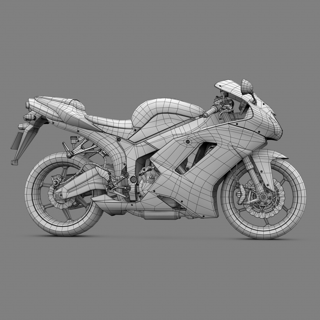 3d model of kawasaki ninja