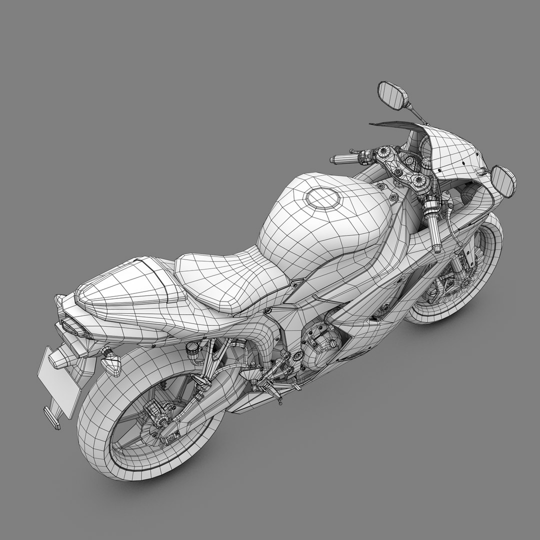 3d model of kawasaki ninja
