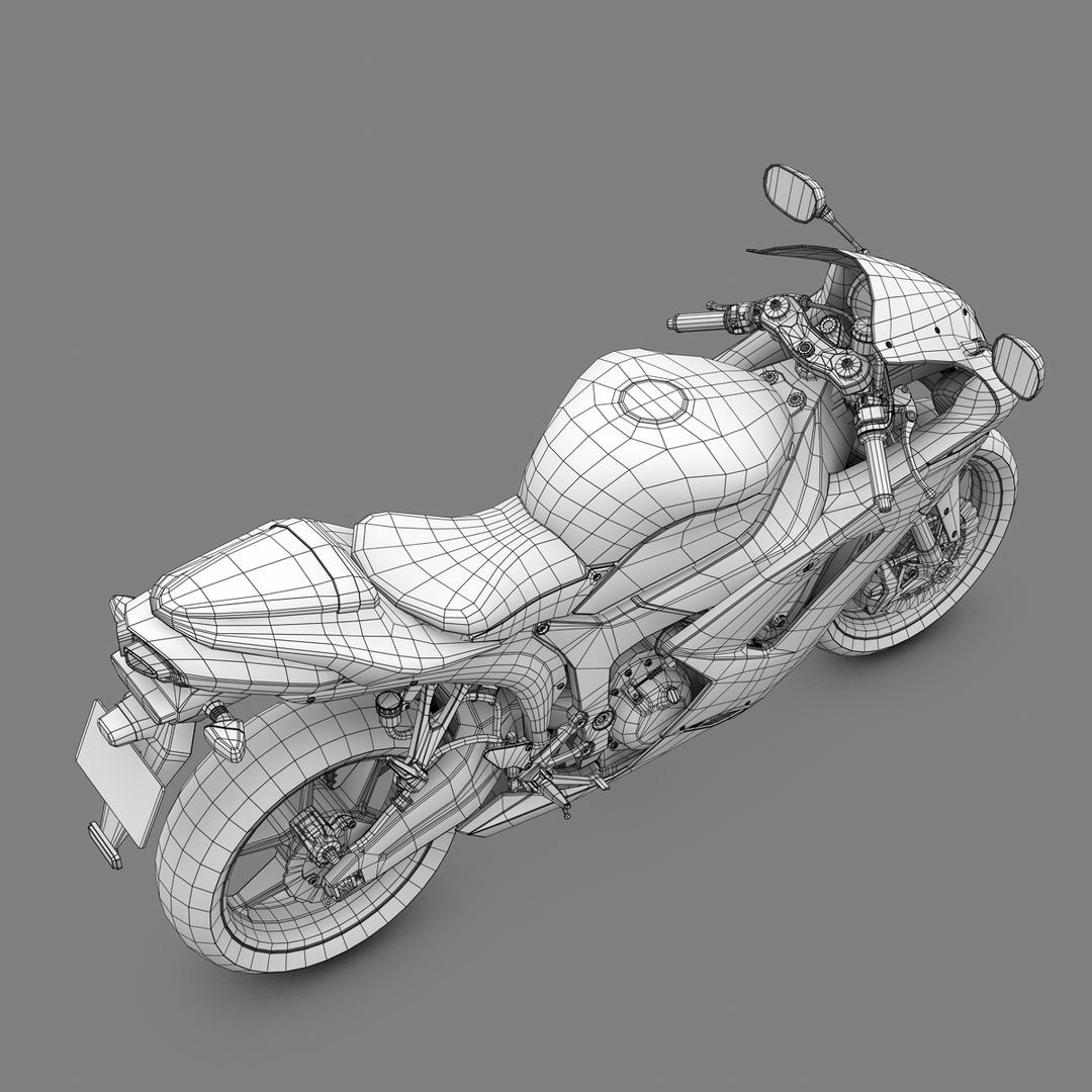 3d model of kawasaki ninja