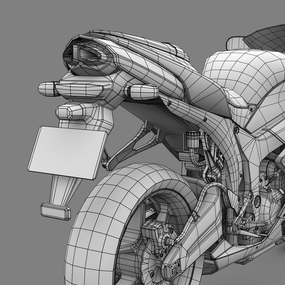 3d model of kawasaki ninja