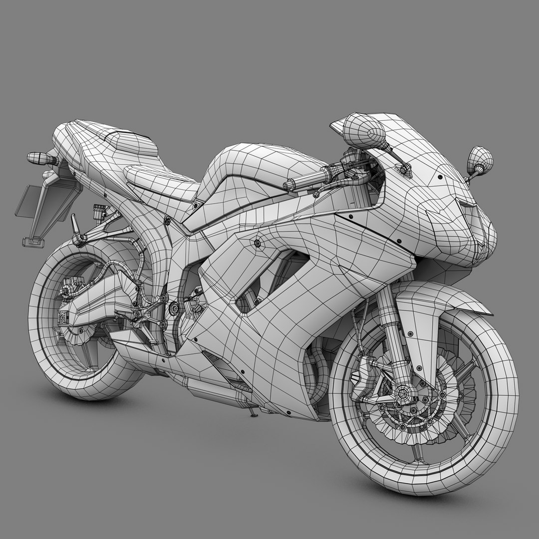 3d model of kawasaki ninja