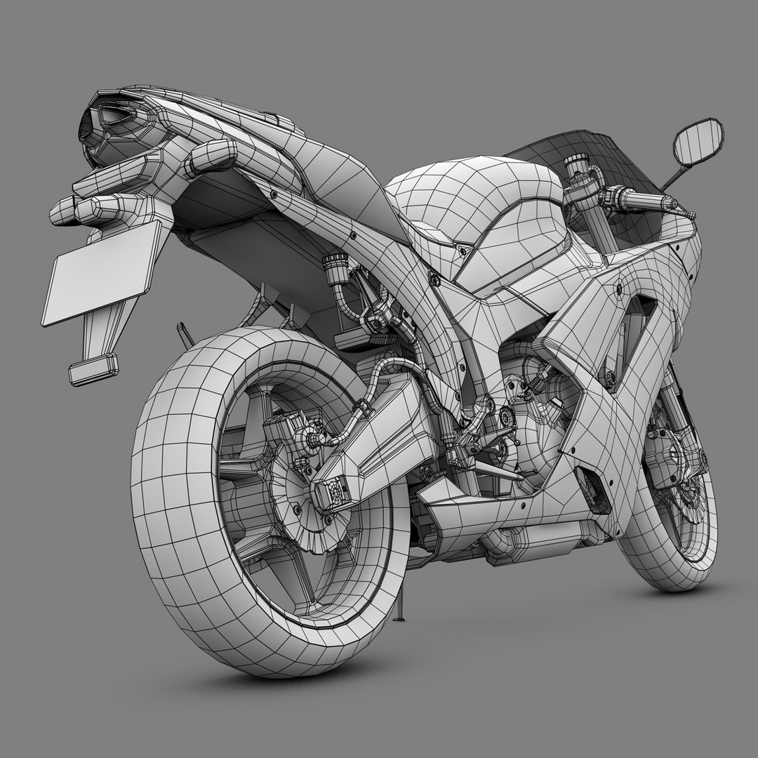 3d model of kawasaki ninja