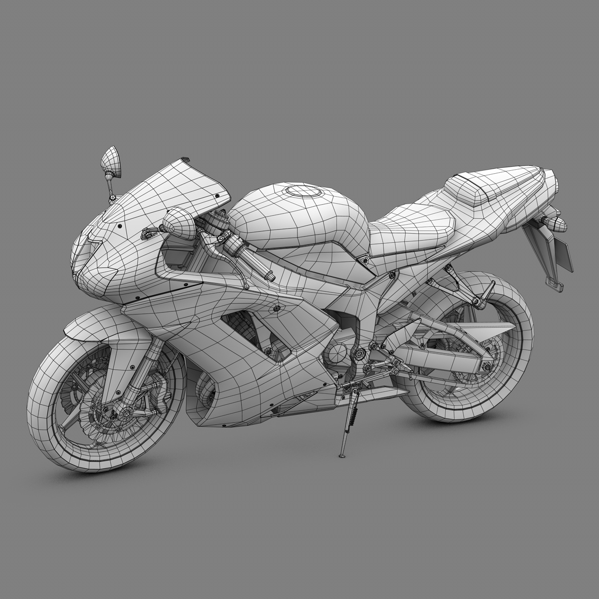 3d model of kawasaki ninja