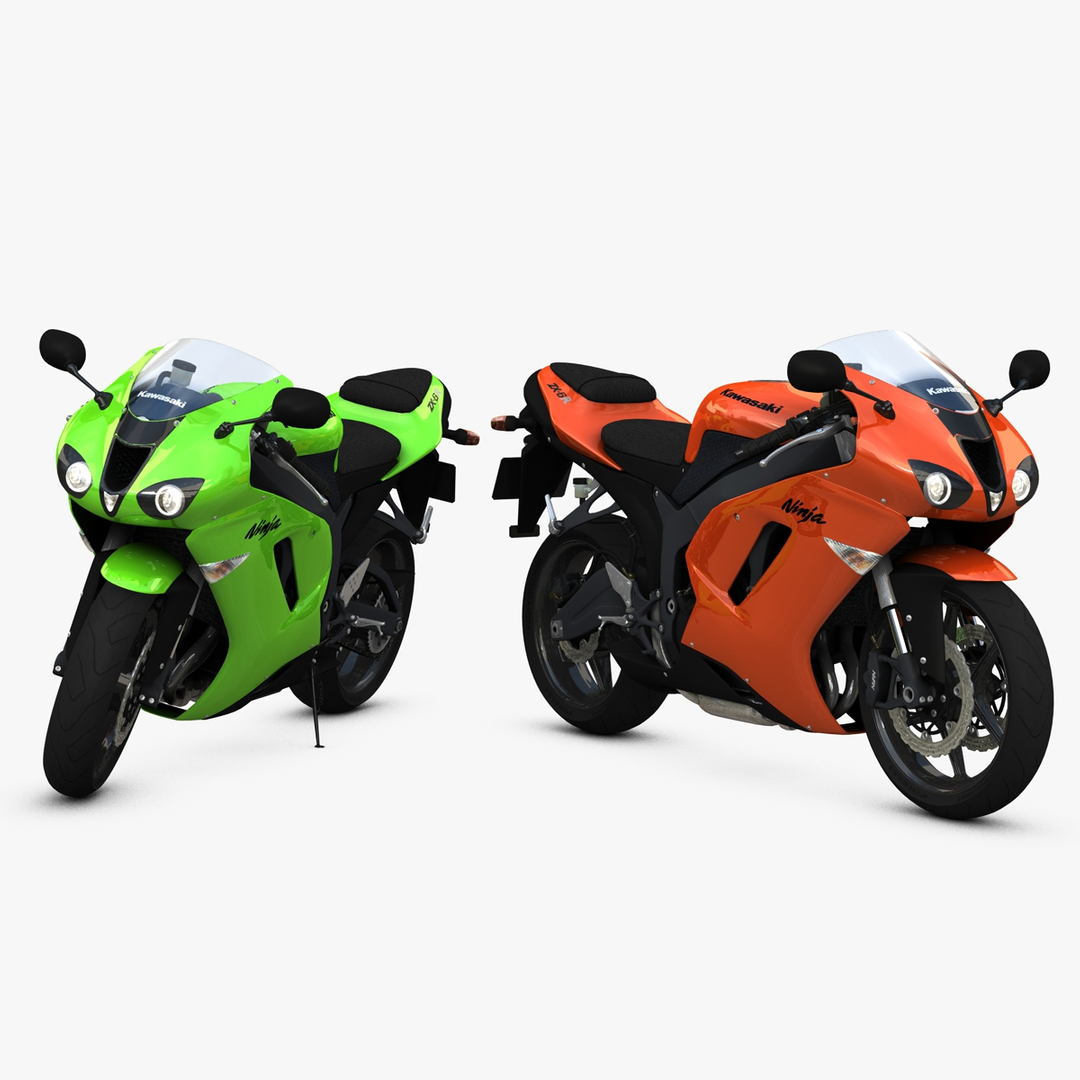 3d model of kawasaki ninja
