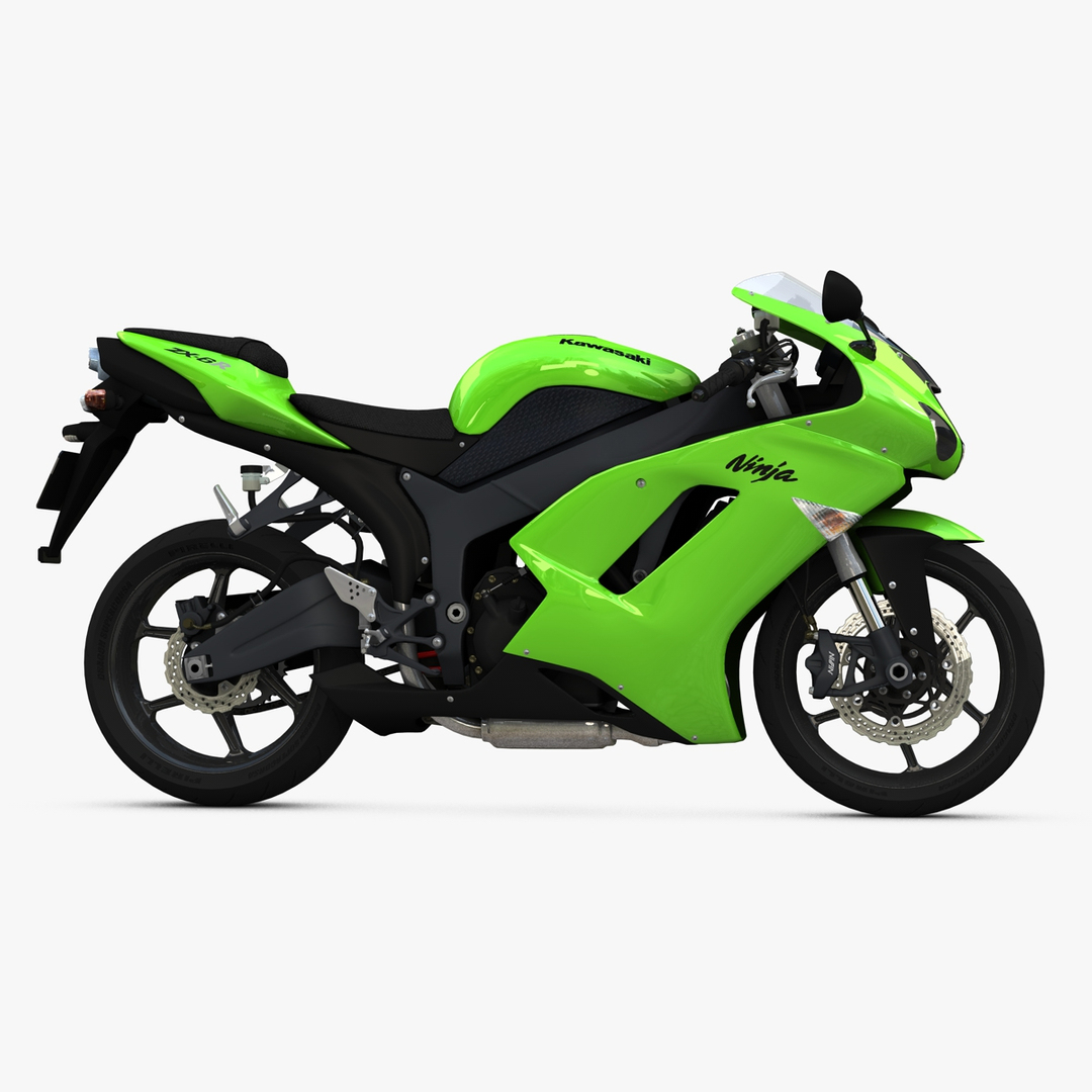 3d model of kawasaki ninja