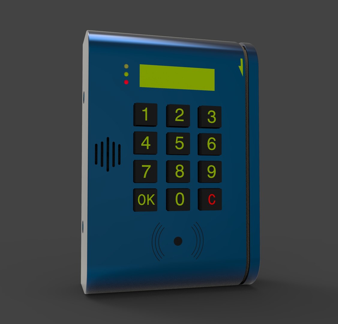 Door Swipe Card Reader 3D - TurboSquid 1551675