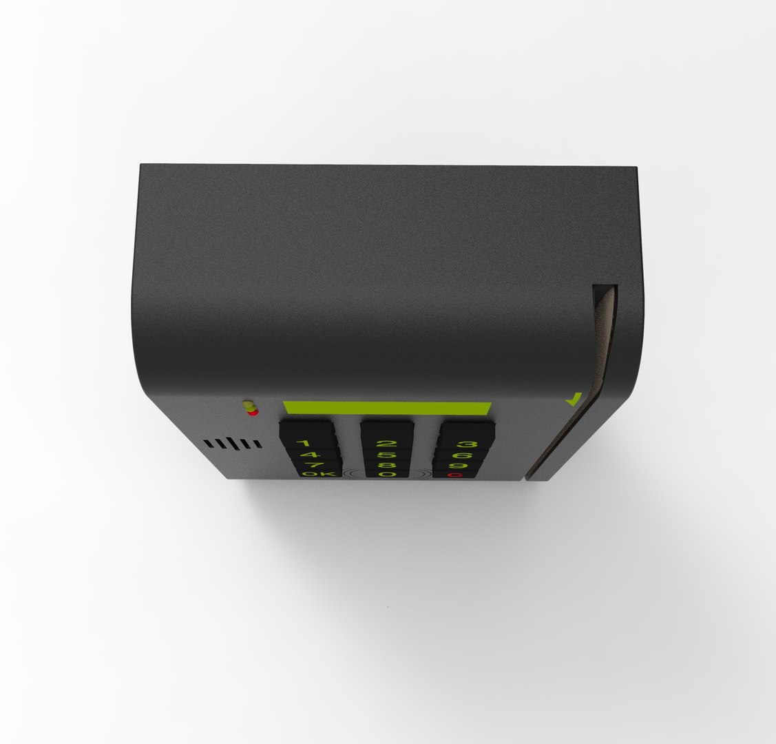 Door Swipe Card Reader 3D - TurboSquid 1551675
