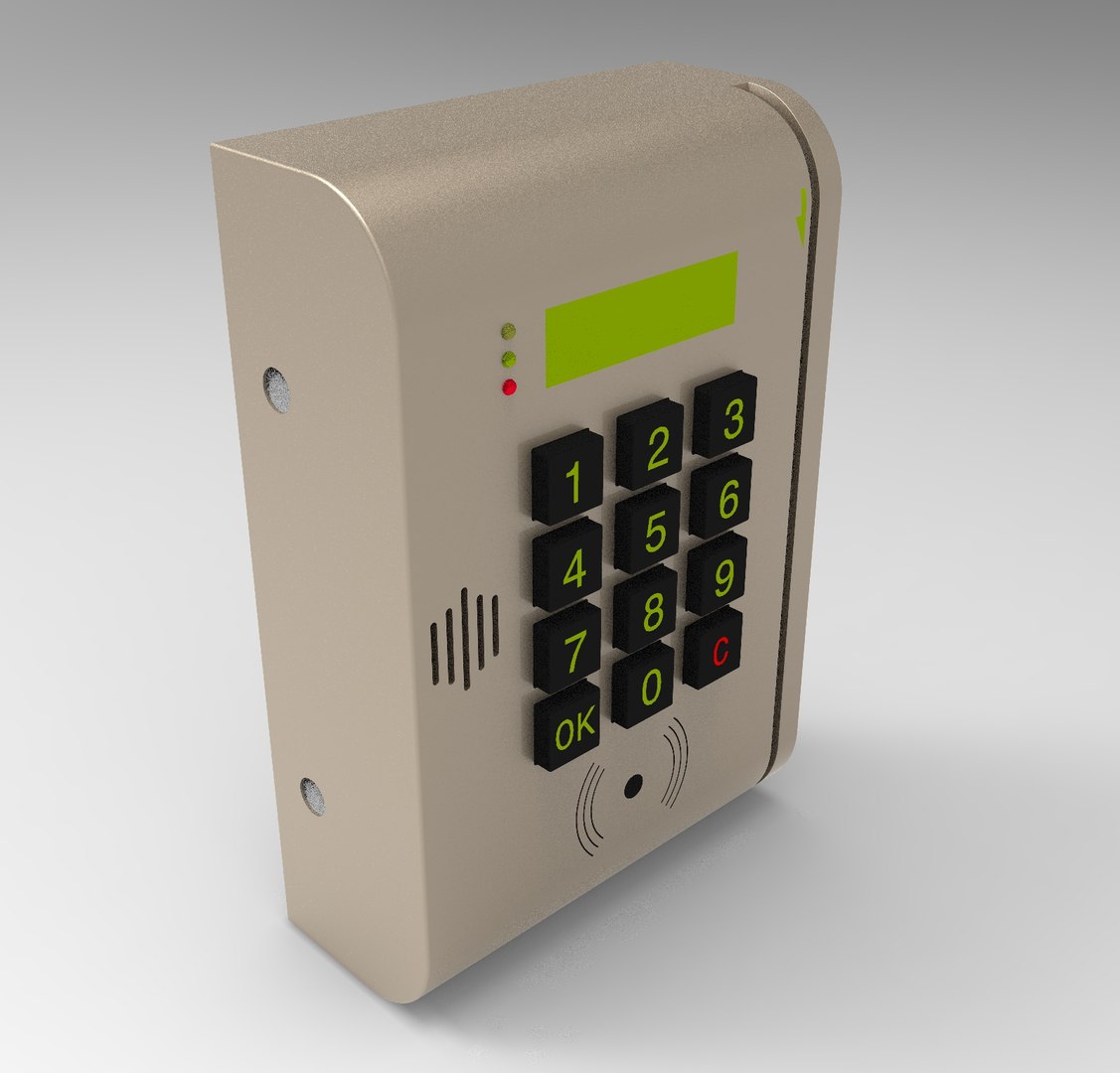 Door Swipe Card Reader 3D - TurboSquid 1551675