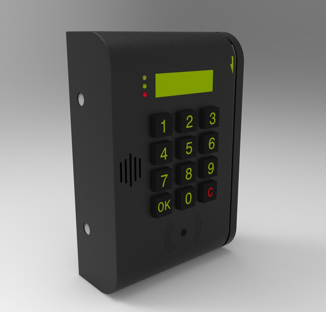 Door Swipe Card Reader 3D - TurboSquid 1551675