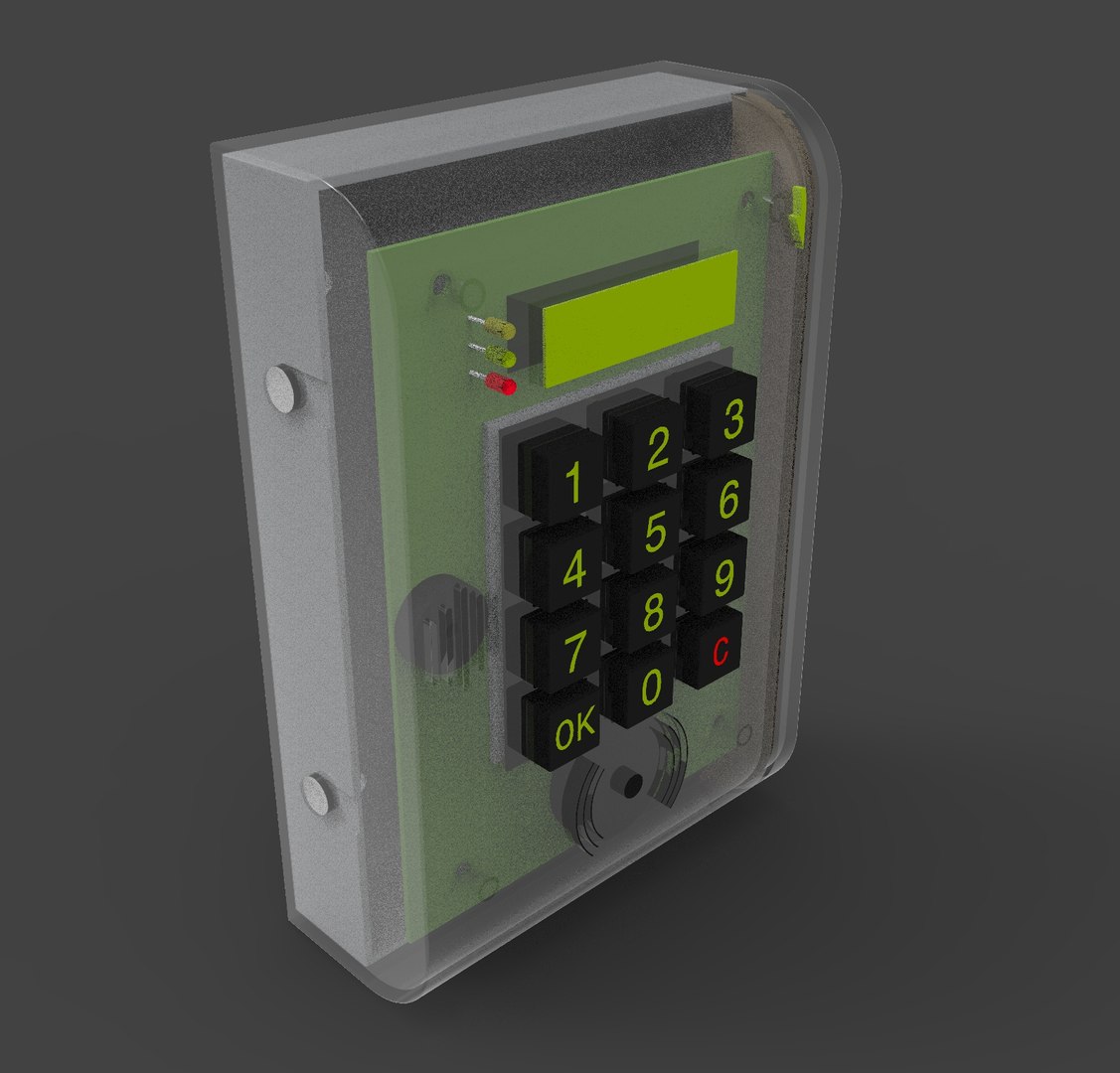 Door Swipe Card Reader 3D - TurboSquid 1551675