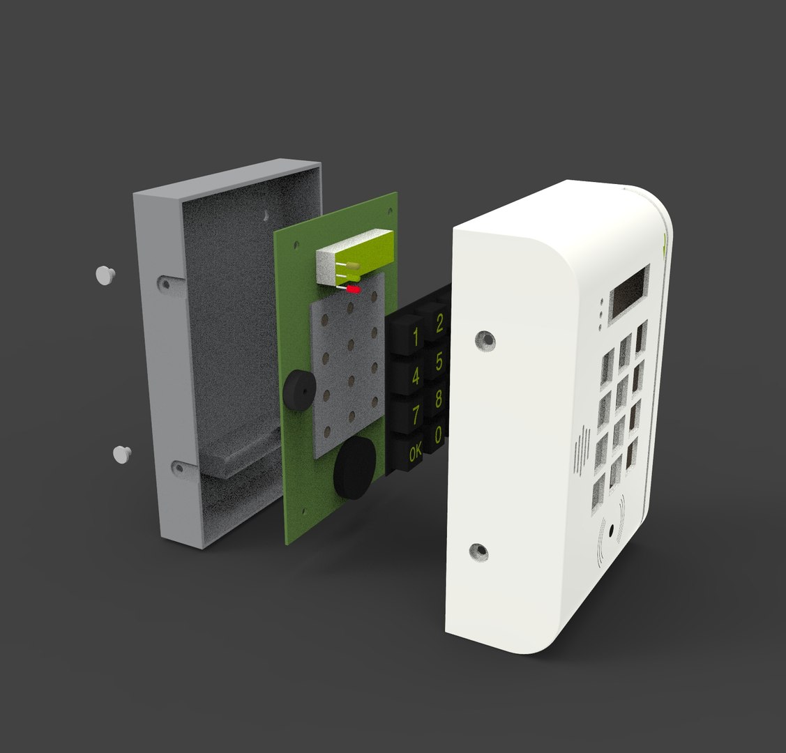 Door Swipe Card Reader 3D - TurboSquid 1551675