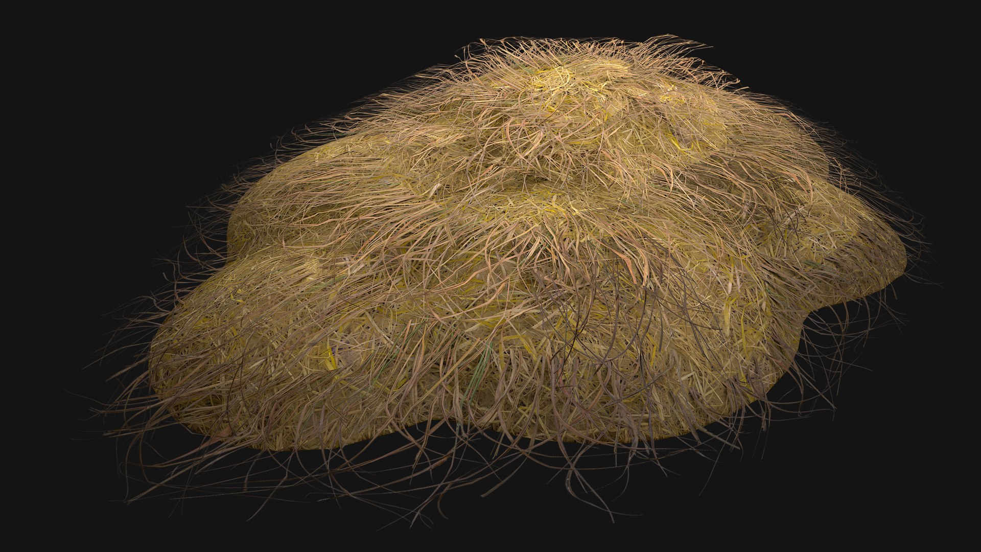 3D Haystack And Straw On Earth - TurboSquid 2204205